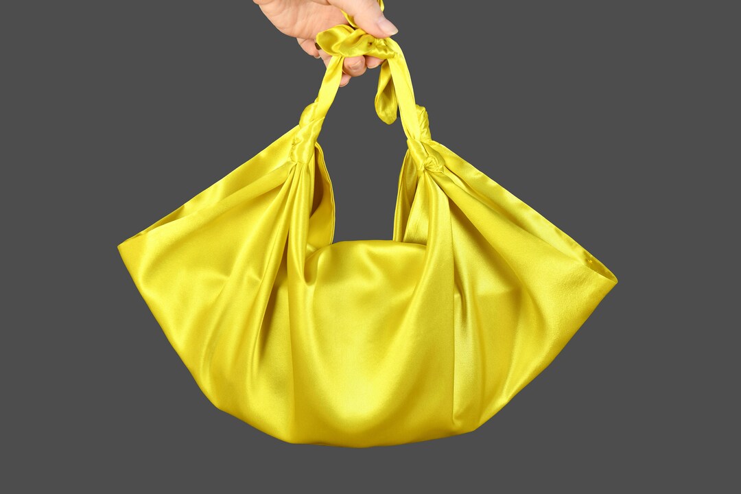 Evening Satin Knot Handbag, Small Wedding Knot Bag Satin, Special ...