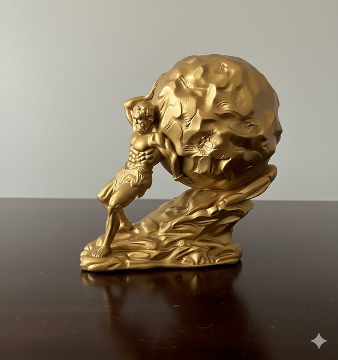 Sisyphus Statue: Greek Mythology Bronze Sculpture, Office Decor - Etsy