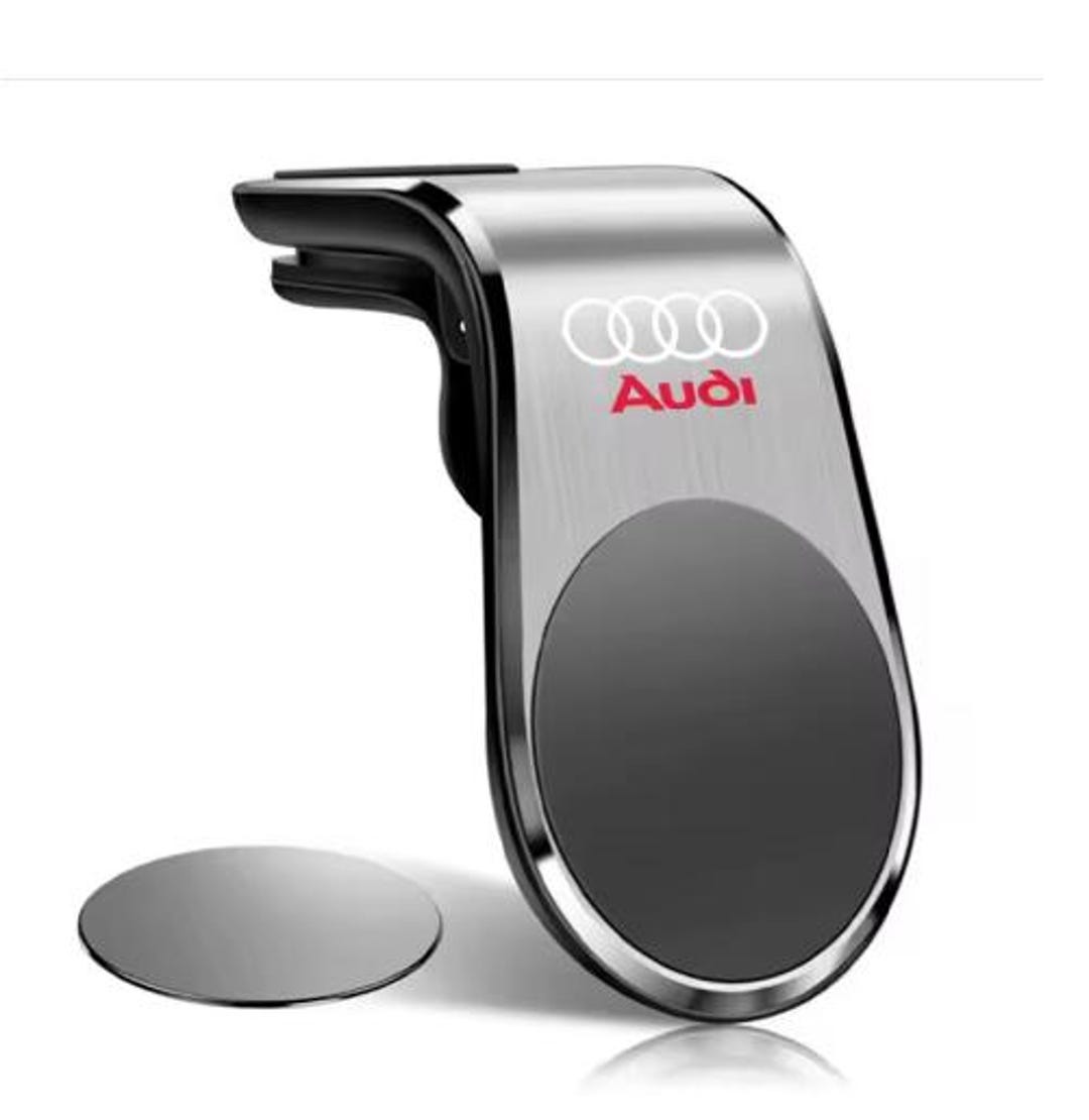 Silver Magnetic Car Phone Holder Metal Stand Accessories for Audi ...