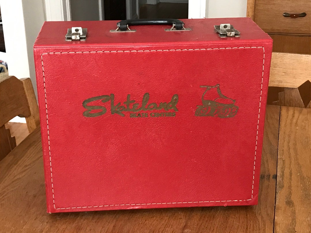 RARE Vintage skateland Roller Skate Case Heavy Red - Etsy
