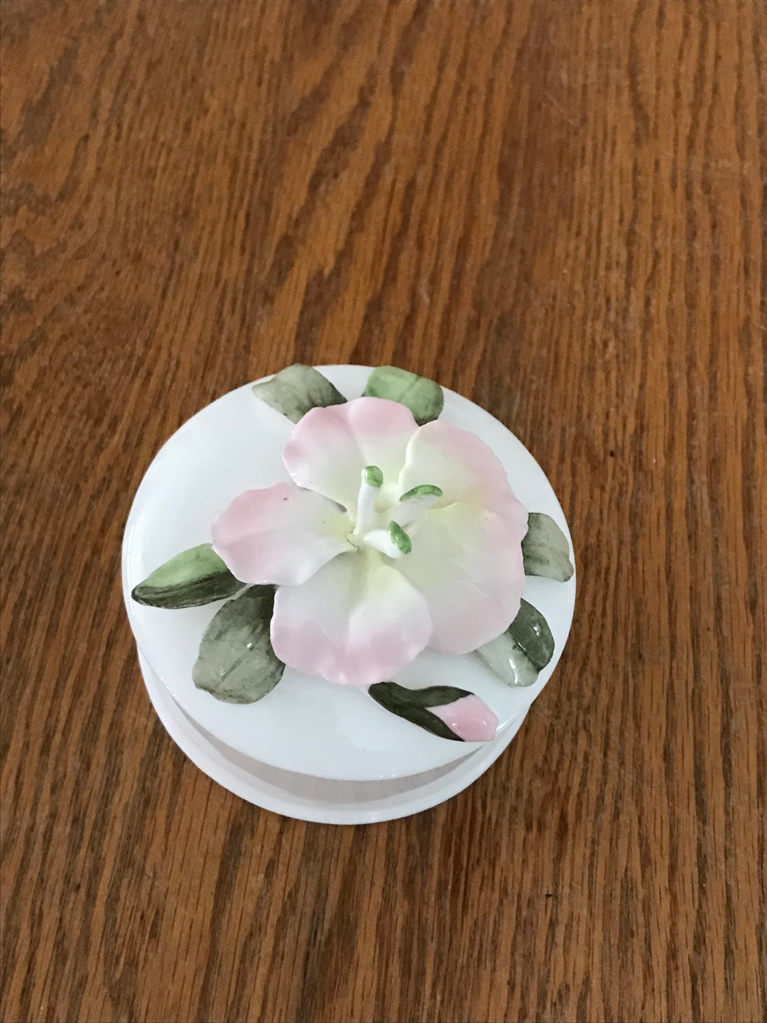 SALE Vintage Fine Bone China/porcelain Jewel Box/trinket Box/beautiful ...