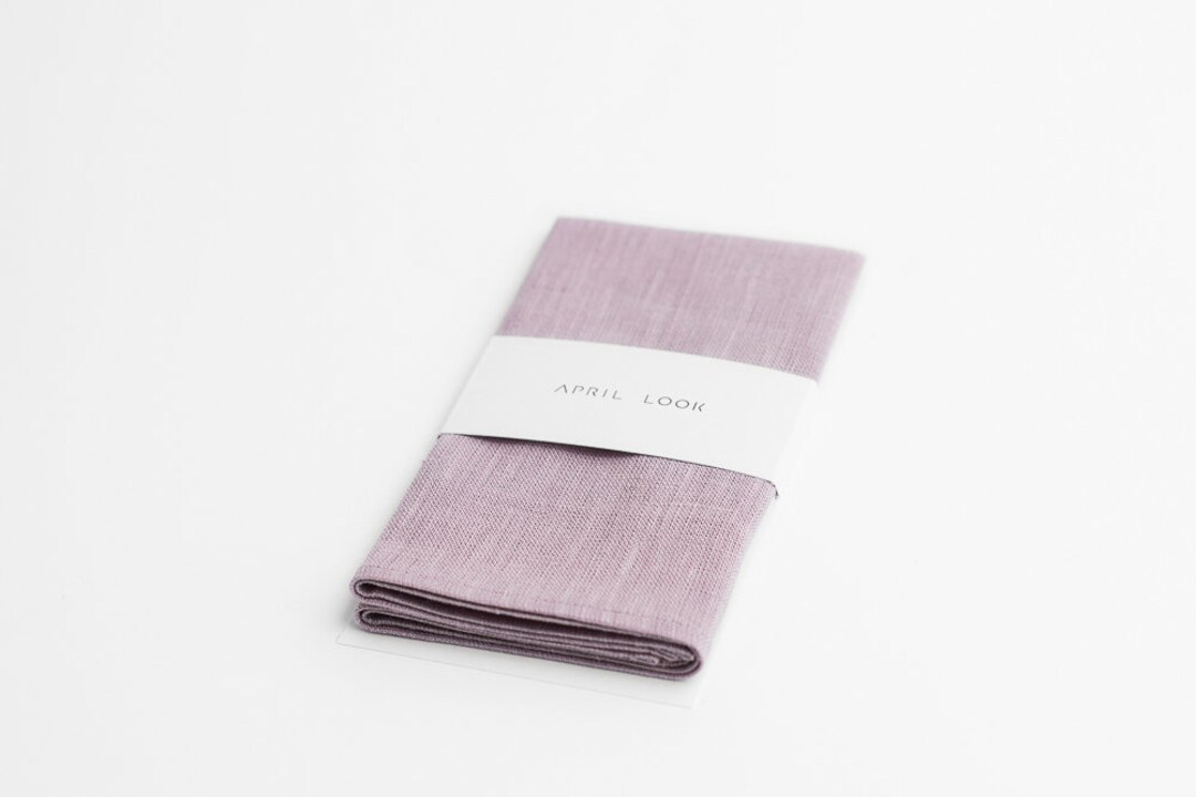 Pastel Lilac Linen Pocket Square, Men's Wedding Hanky - Etsy