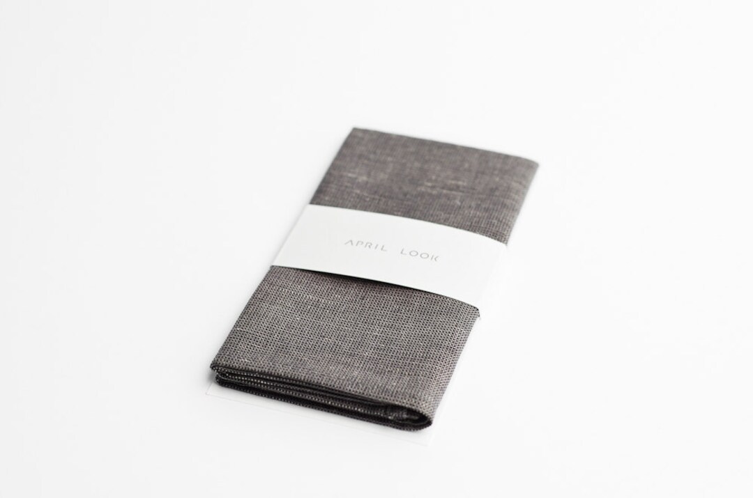 Men's Handkerchief, Grey Charcoal - Etsy