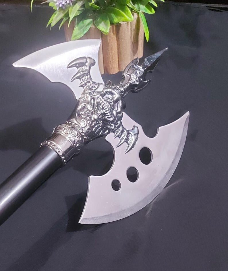 Dragon Axe King Fantasy Medieval Battle Decor, Stainless Steel Viking ...