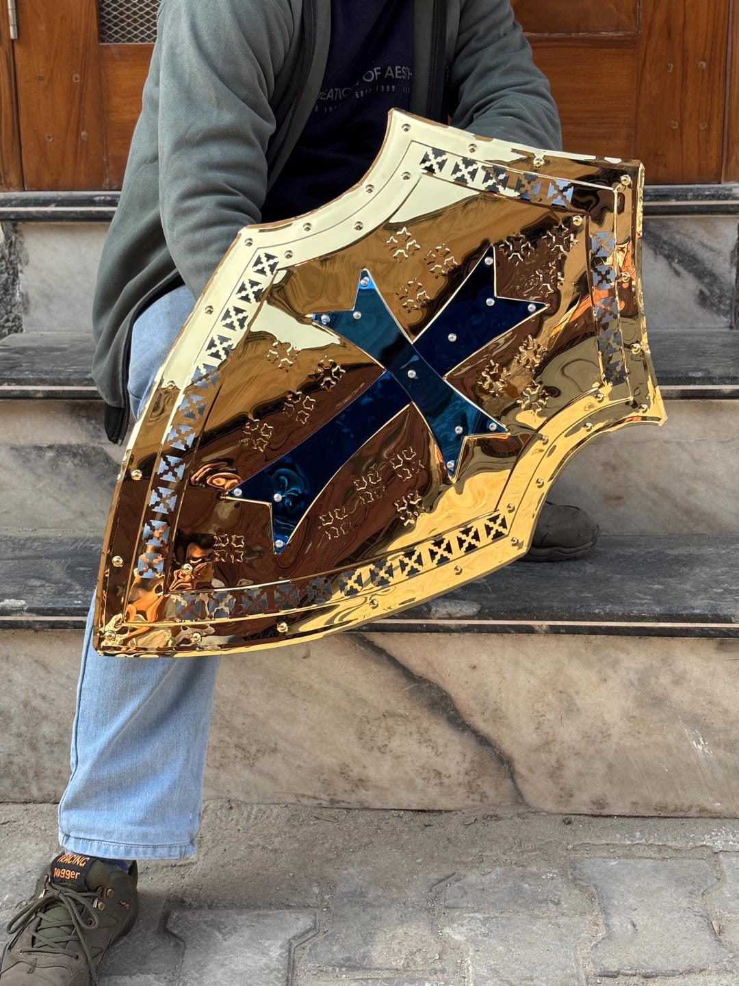 Medieval Knight Shield – Stainless Steel LARP Battle Armor | Cosplay ...