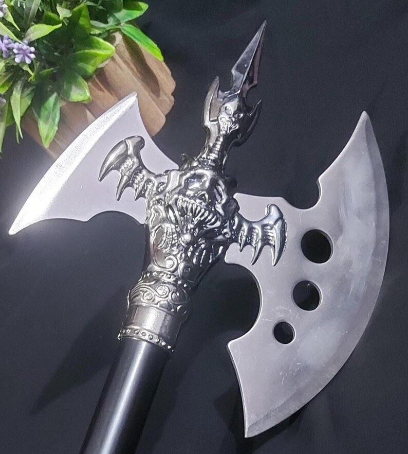 Dragon Axe King Fantasy Medieval Battle Decor, Stainless Steel Viking ...