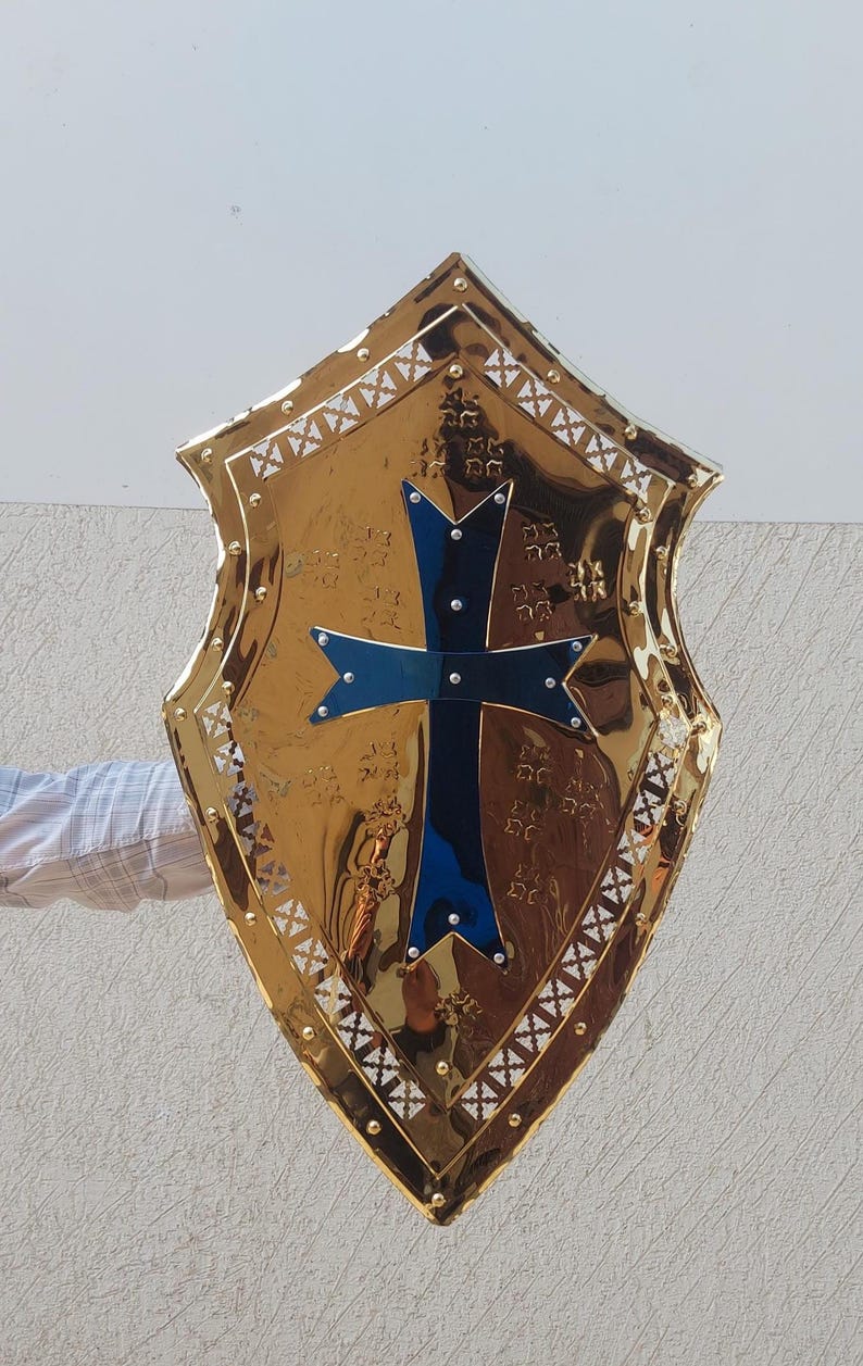Medieval Knight Shield – Stainless Steel LARP Battle Armor | Cosplay ...
