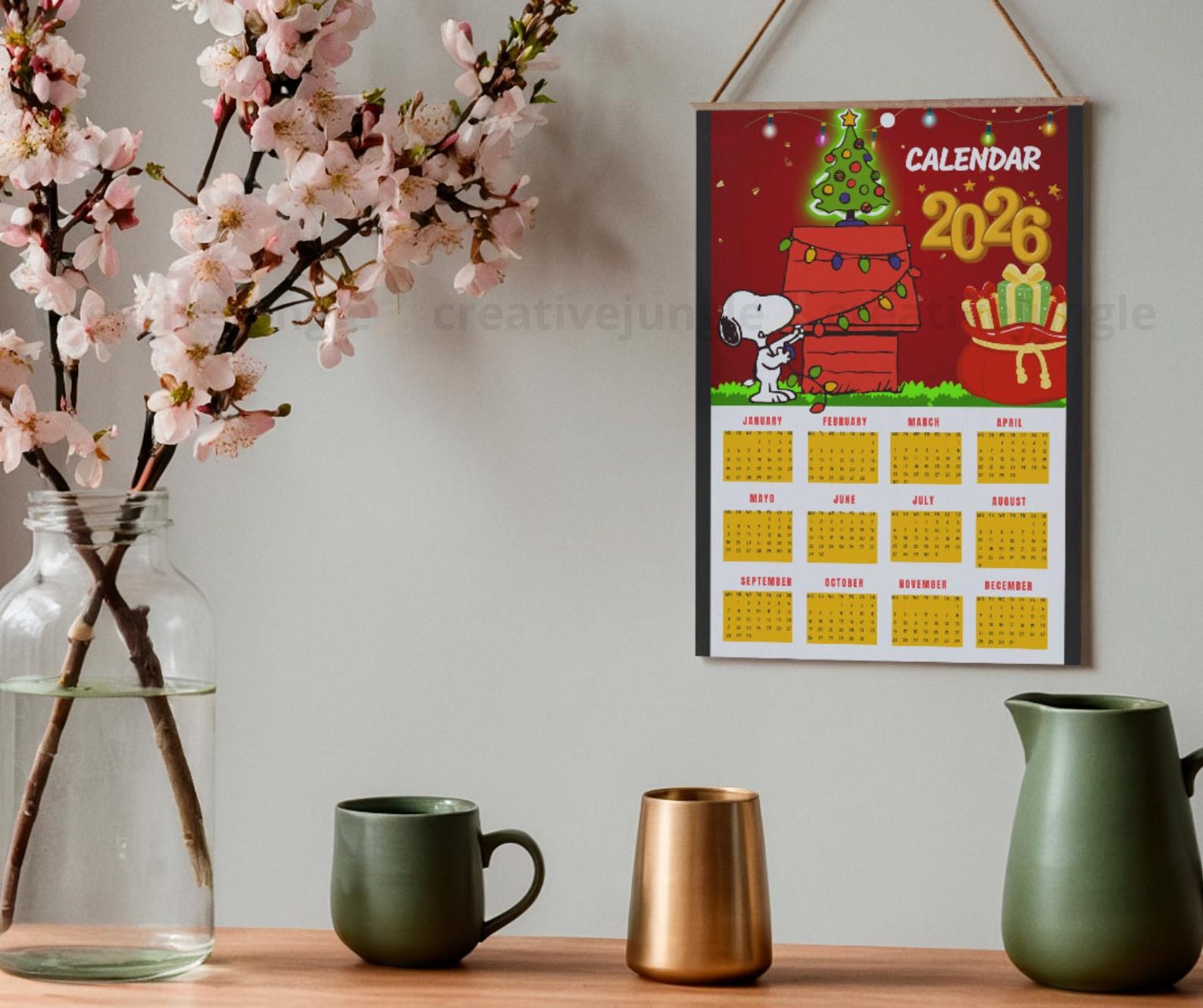 2026 Calendar Ready to Print With Snoopy Design, Tabloid Size - Etsy Canada
