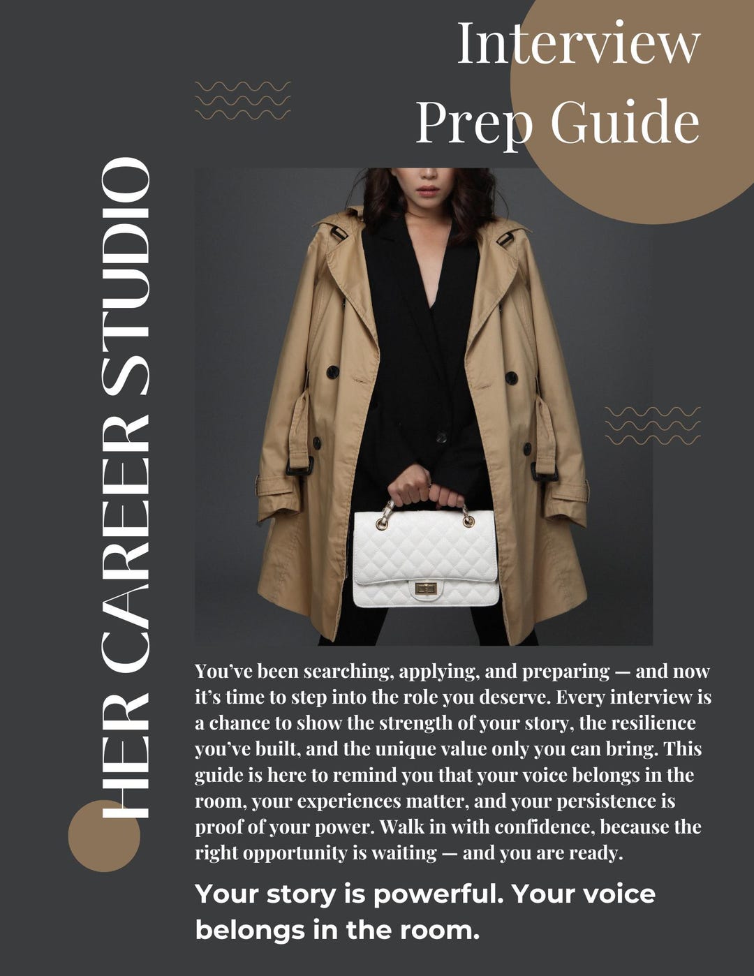 Interview Prep Guide for Women — 12 Pages (editable PDF + Printable) - Etsy