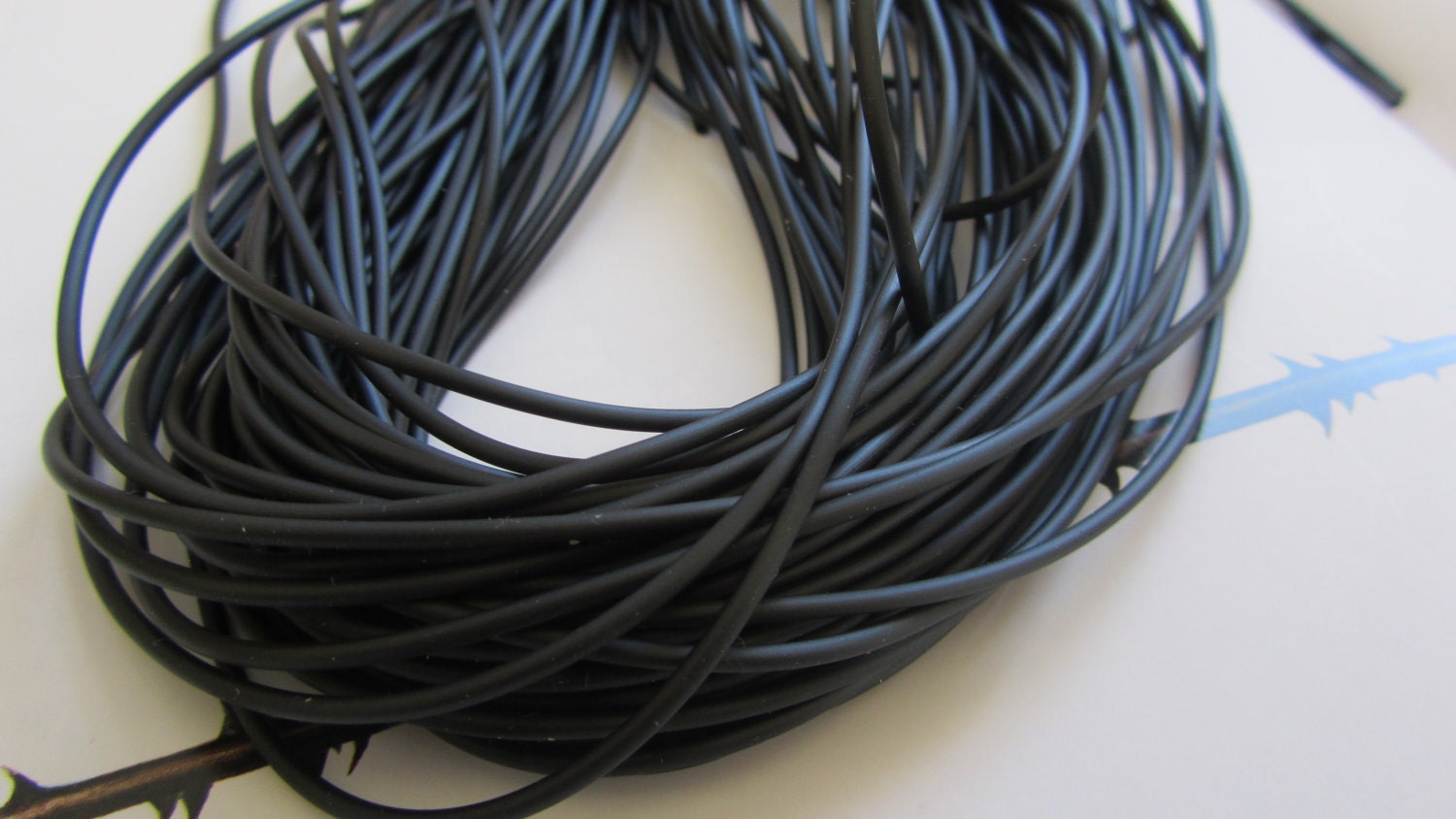 10 Meters 33 Feet Black Rubber Cord 2mm Hollow Fantastic Quality - Etsy
