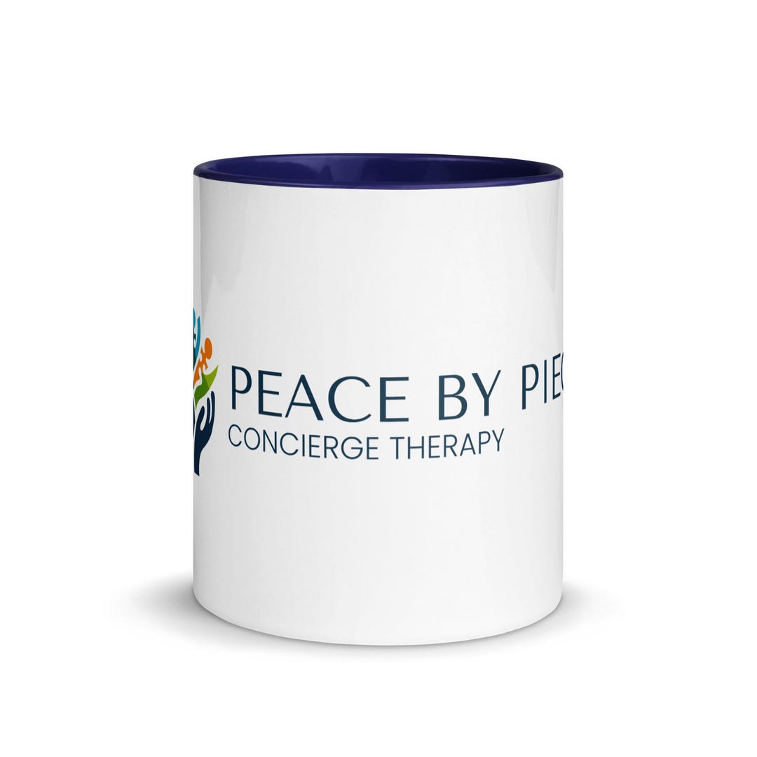 Peace by Piece Concierge Therapy Mug With Color Inside - Etsy