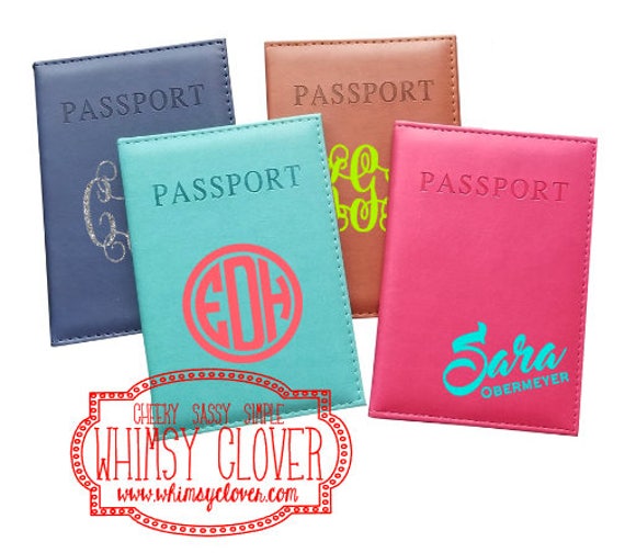 Personalized Passport Cover Monogrammed Passport Holder Soft | Etsy