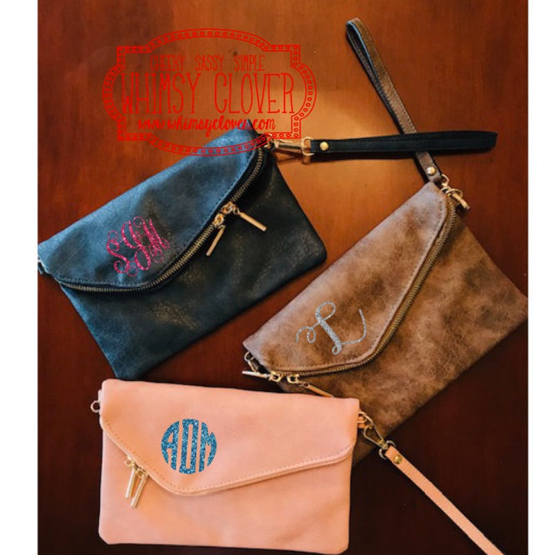 Monogram Clutch - Etsy