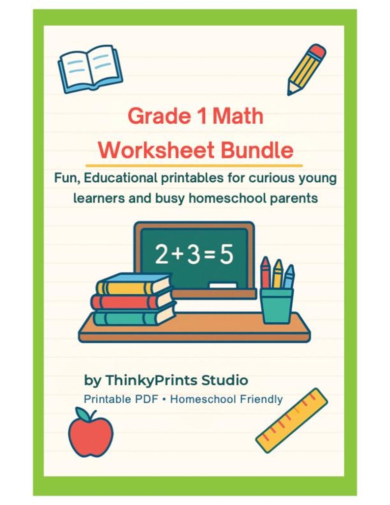 Grade 1 Math Activities | 100+ Page Bundle | Addition, Subtraction ...