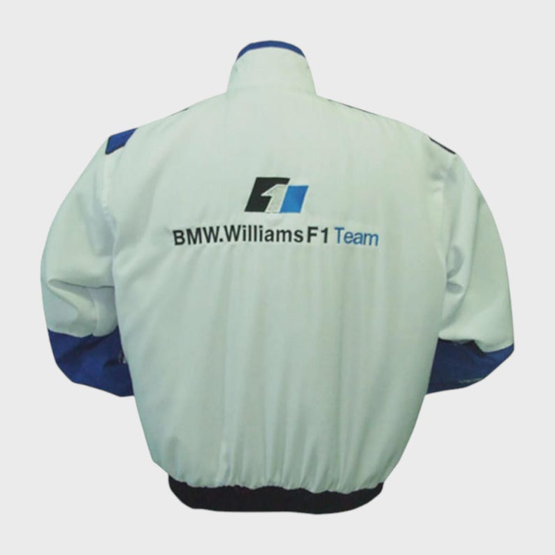 BMW RBS F1 Racing Jacket White and Royal Blue - Etsy