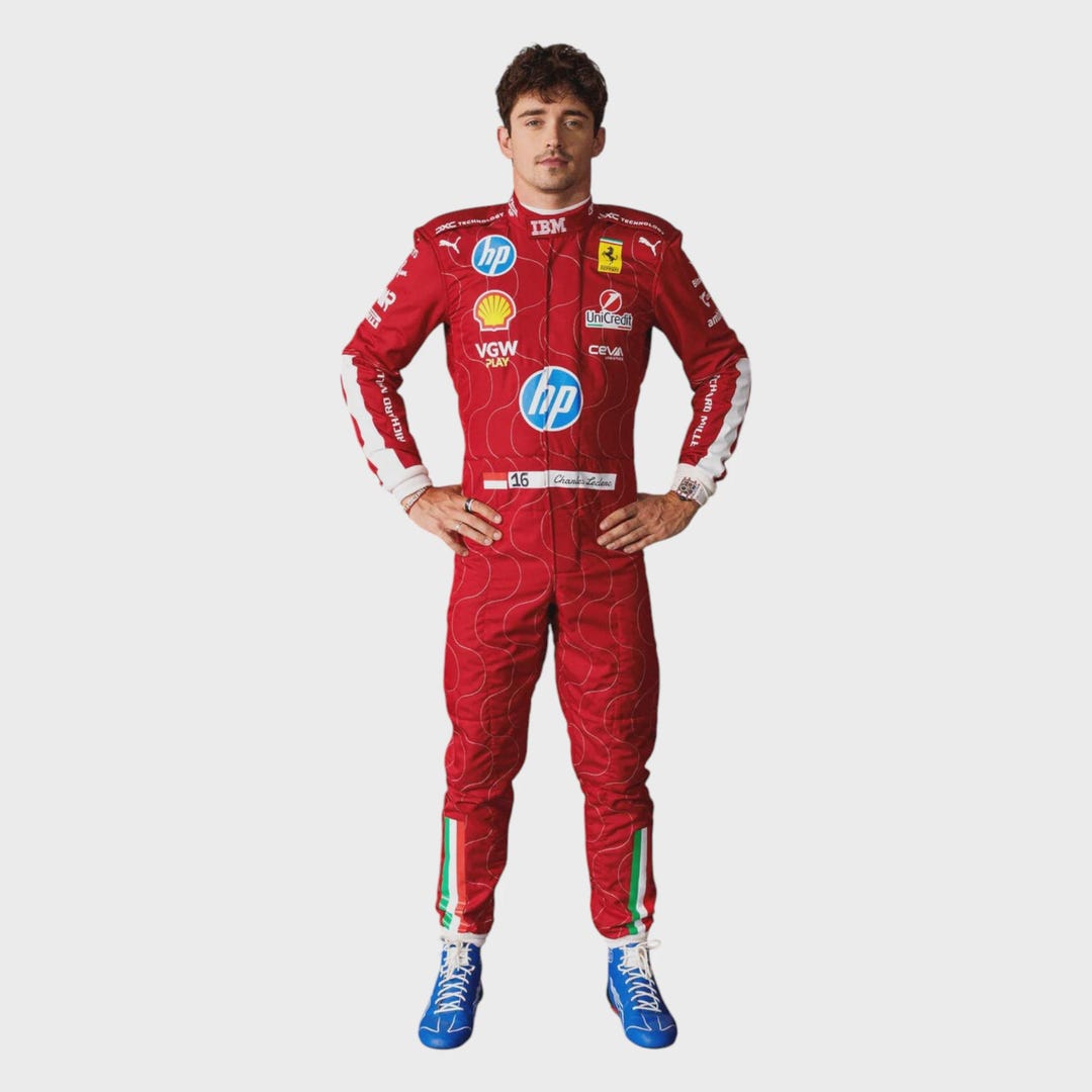 2025 Charles Leclerc Scuderia Ferrari HP Monza F1 Racing Suit - Etsy