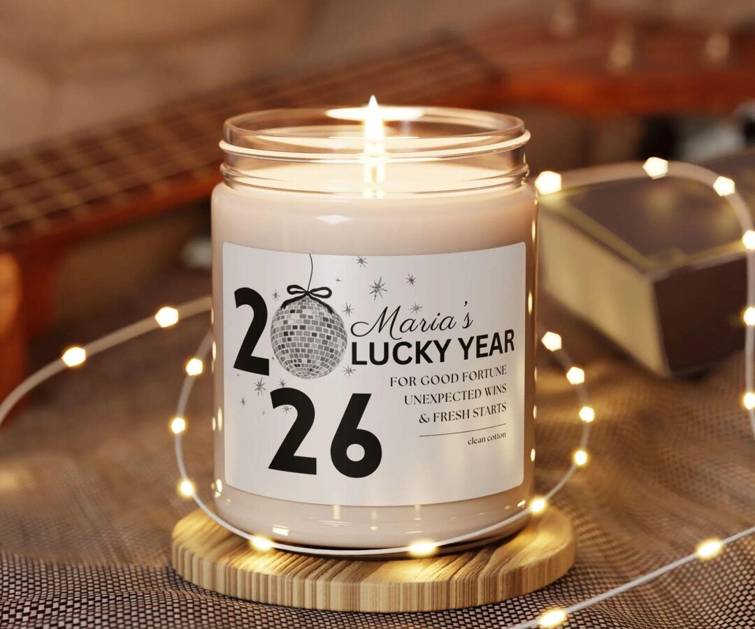 New Year Candle 2026 | Lucky Girl Manifestation Candle | Elegant ...