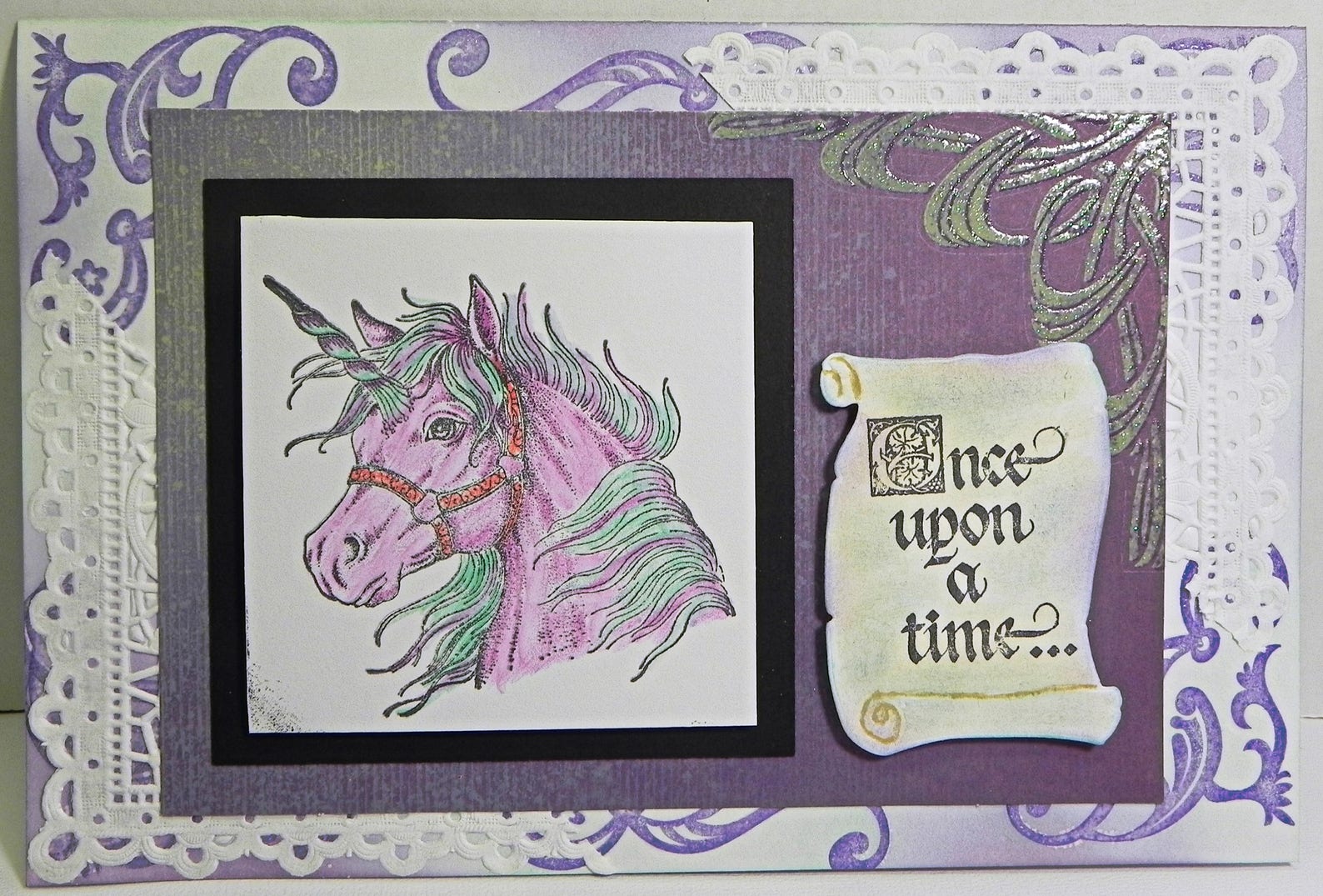 Purple Unicorn Bust Any Occasion Card, Handmade Cards, Cards - Etsy Canada