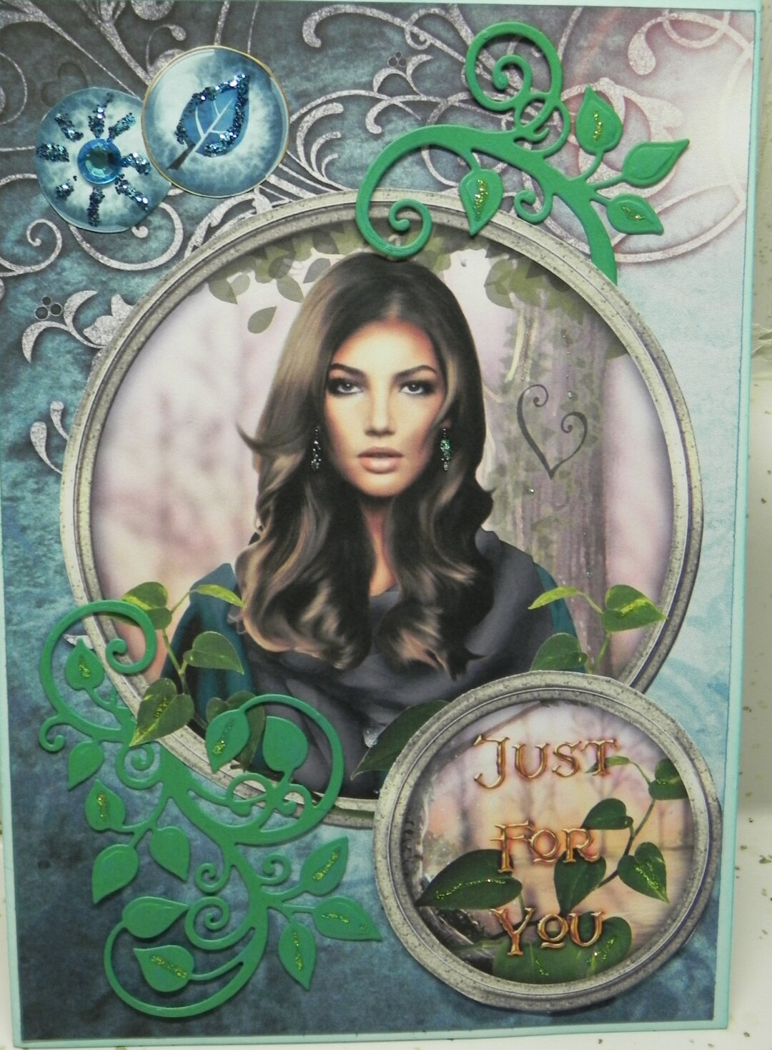 Green Wood Elf Fantasy Any Occasion Card, Handmade Cards, Cards - Etsy