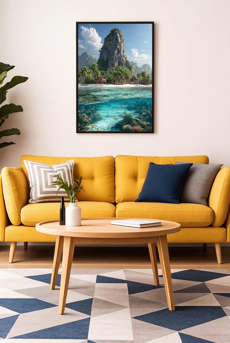 Motunui Island Poster | Moana Inspired Tropical Wall Art | Ocean ...