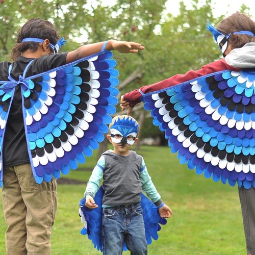 Blue Jay Costume Set / Wings and Mask / Made in USA / - Etsy