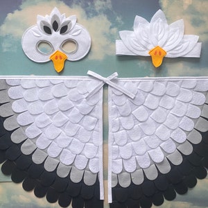 Seagull Costume / Wings and Mask or Crown/ Seagull Theater Costume ...