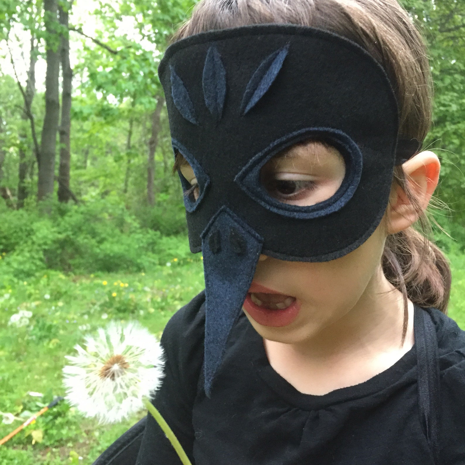 Red-winged Blackbird Costume / Red Wing Black Bird / Mask and | Etsy
