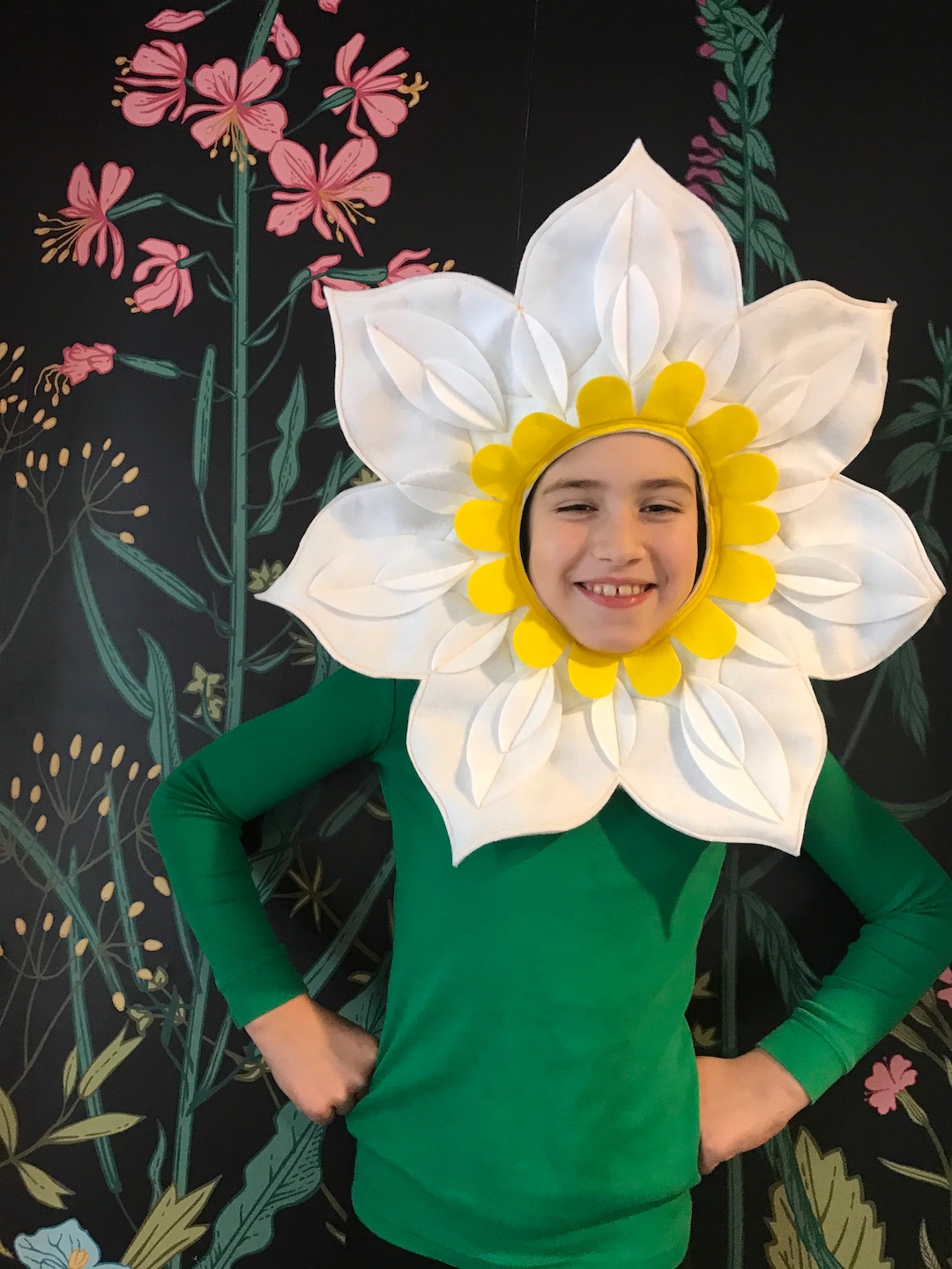 Flower Costume / Be a Flower! / Flower Headpiece and Leaf 'paws ...