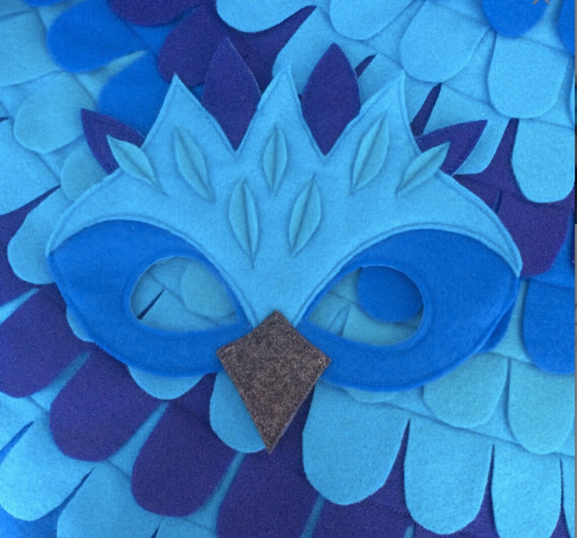 Blue Parrot Costume // Blue Bird Costume Set // Blue Macaw Wings and ...