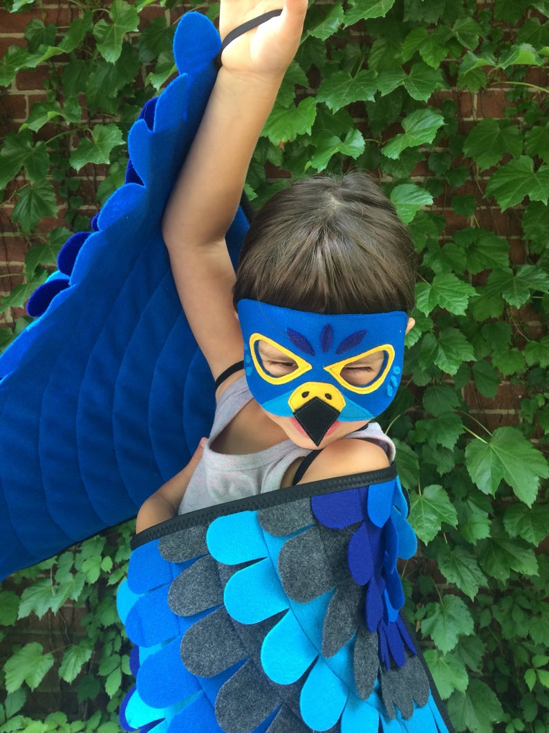 Falcon Costume Green Falcon Blue Falcon Wild Kratts Gift - Etsy