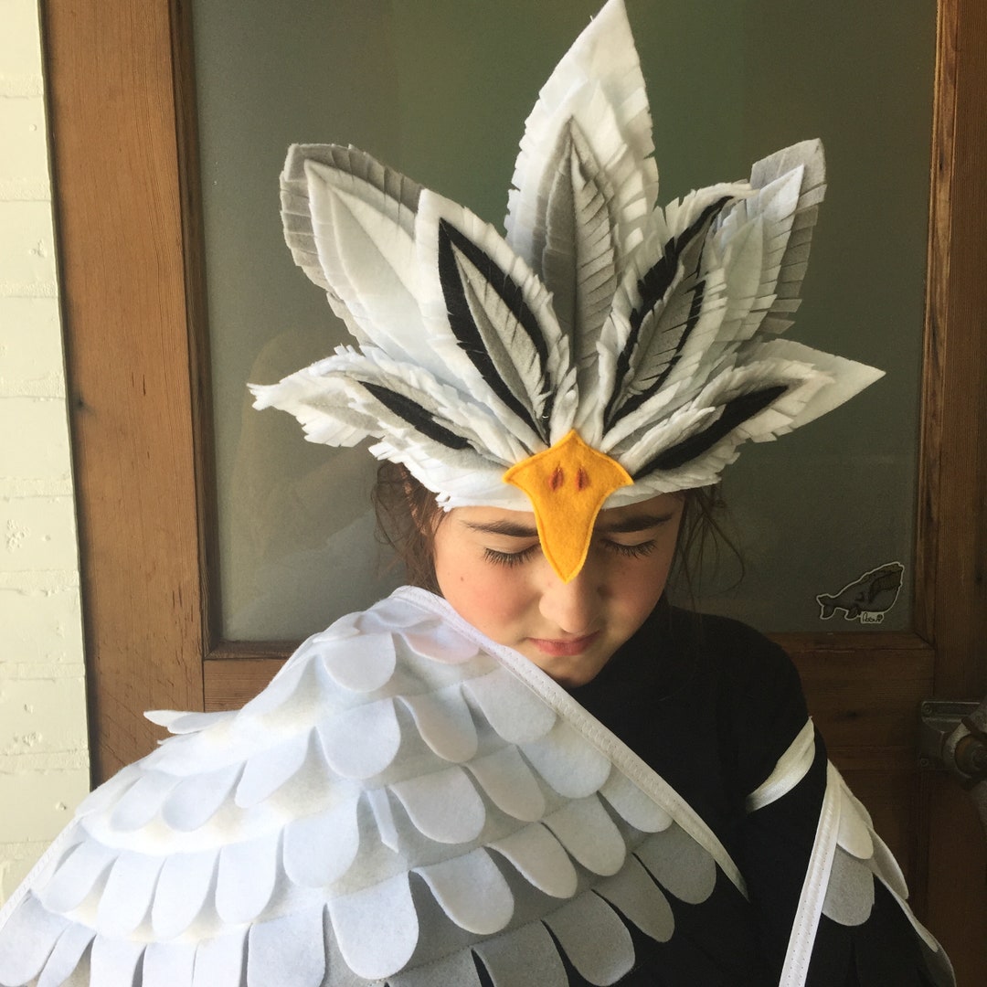 Seagull Costume // Wings and Crown // Handmade Costume // Kids Bird ...