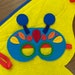 Rainbow Butterfly Costume Set / Eye Mask and Flappable Wings / Handmade ...