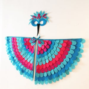 Hummingbird Costume // Pink and Turquoise // Soft Flappable Wings ...