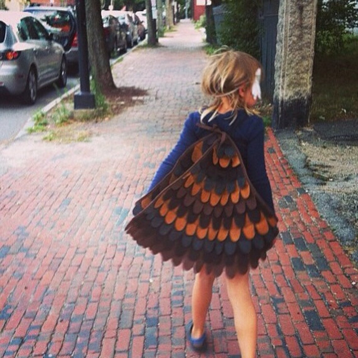 Dark Brown Costume Wings / Soft Flappable Wings - Etsy