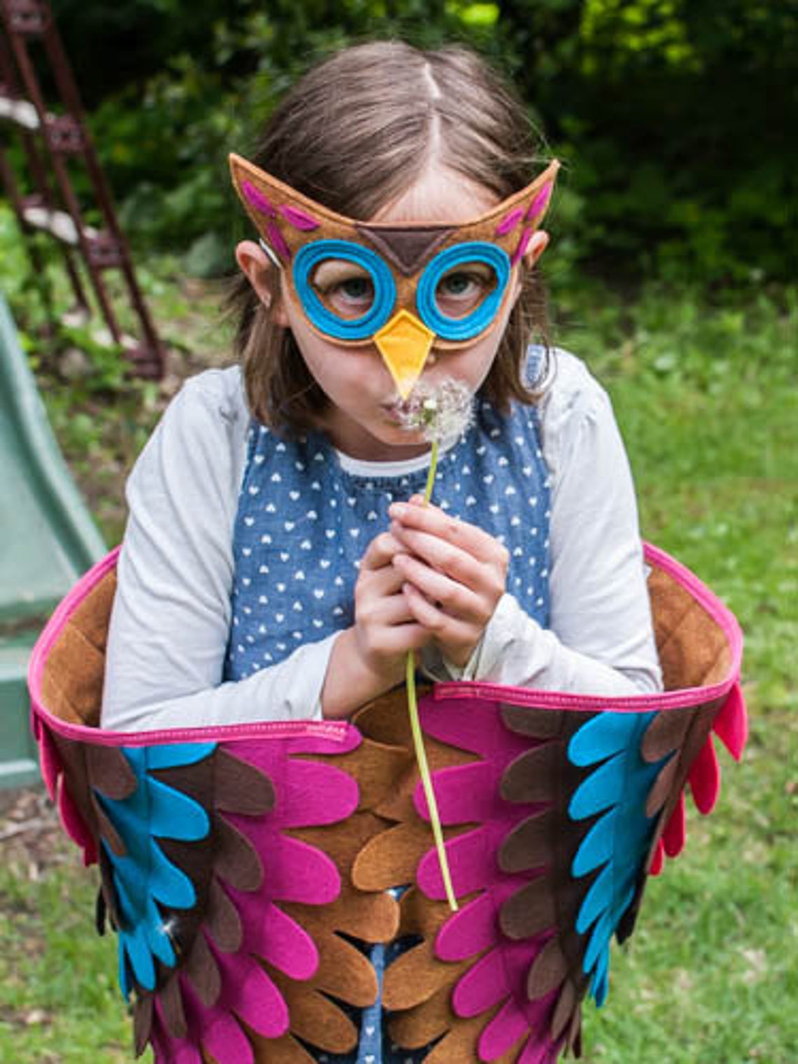 Magical Owl Costume Wings and Mask: Soft Flappable Wings // - Etsy