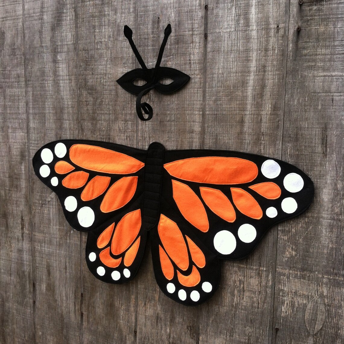 Monarch Costume Set Costume Wings and Mask Eco Friendly | Etsy