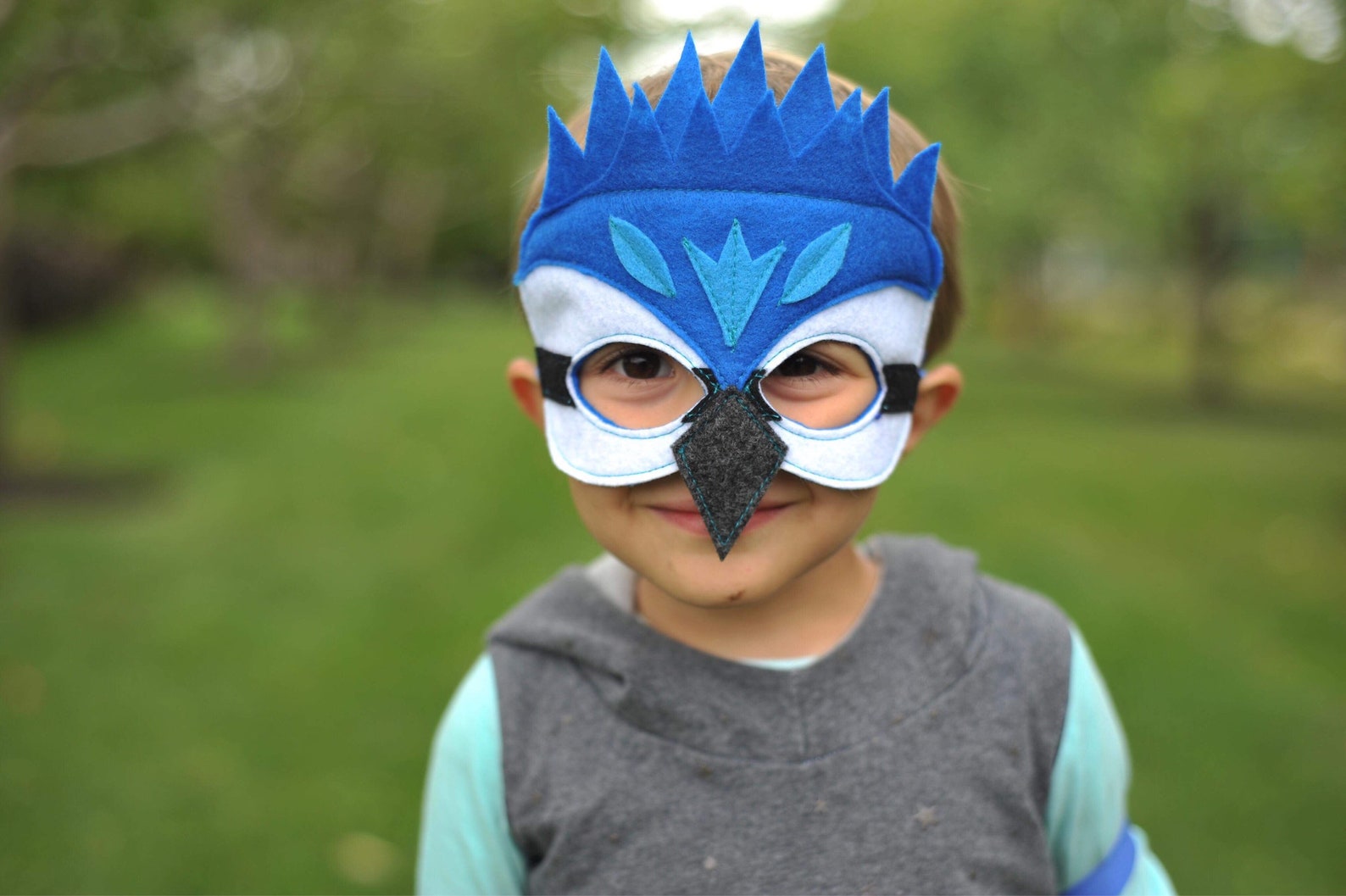Blue Jay Costume Set / Wings and Mask / Kids Bird Costume / | Etsy