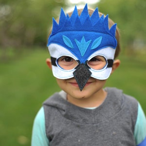 Blue Jay Costume Set / Wings and Mask / Kids Bird Costume / Adult Bird ...