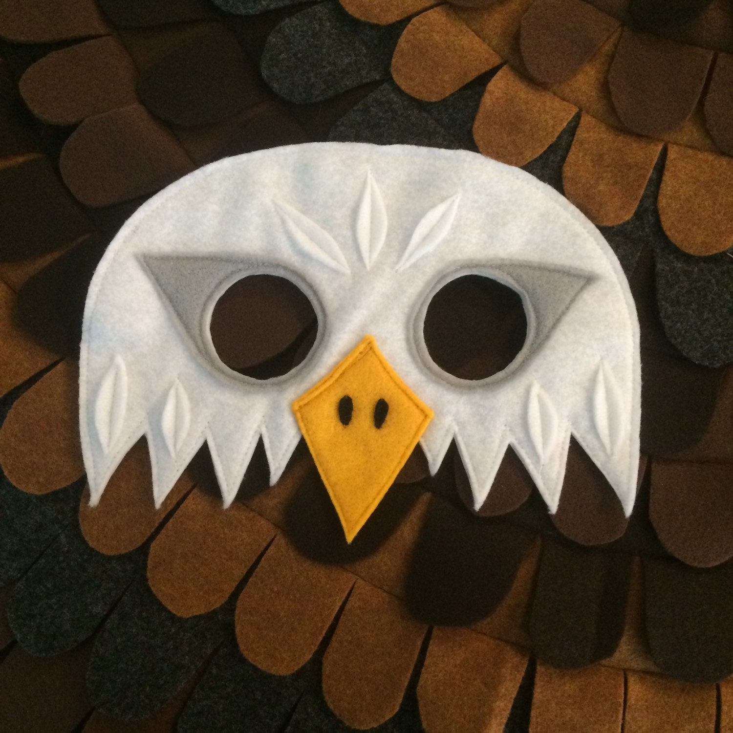 Bald Eagle Costume Set / Mask and Flappable Wings / Kids Eagle | Etsy