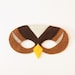 Sparrow Costume Set / Felt Mask and Soft Flappable Wings / Designed and ...