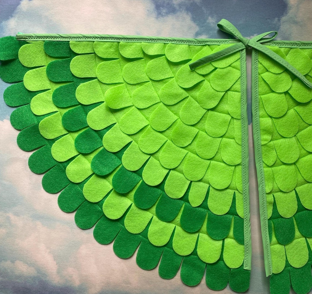 Neon Green Costume Wings / Soft Flappable Wings / Create Your Own ...