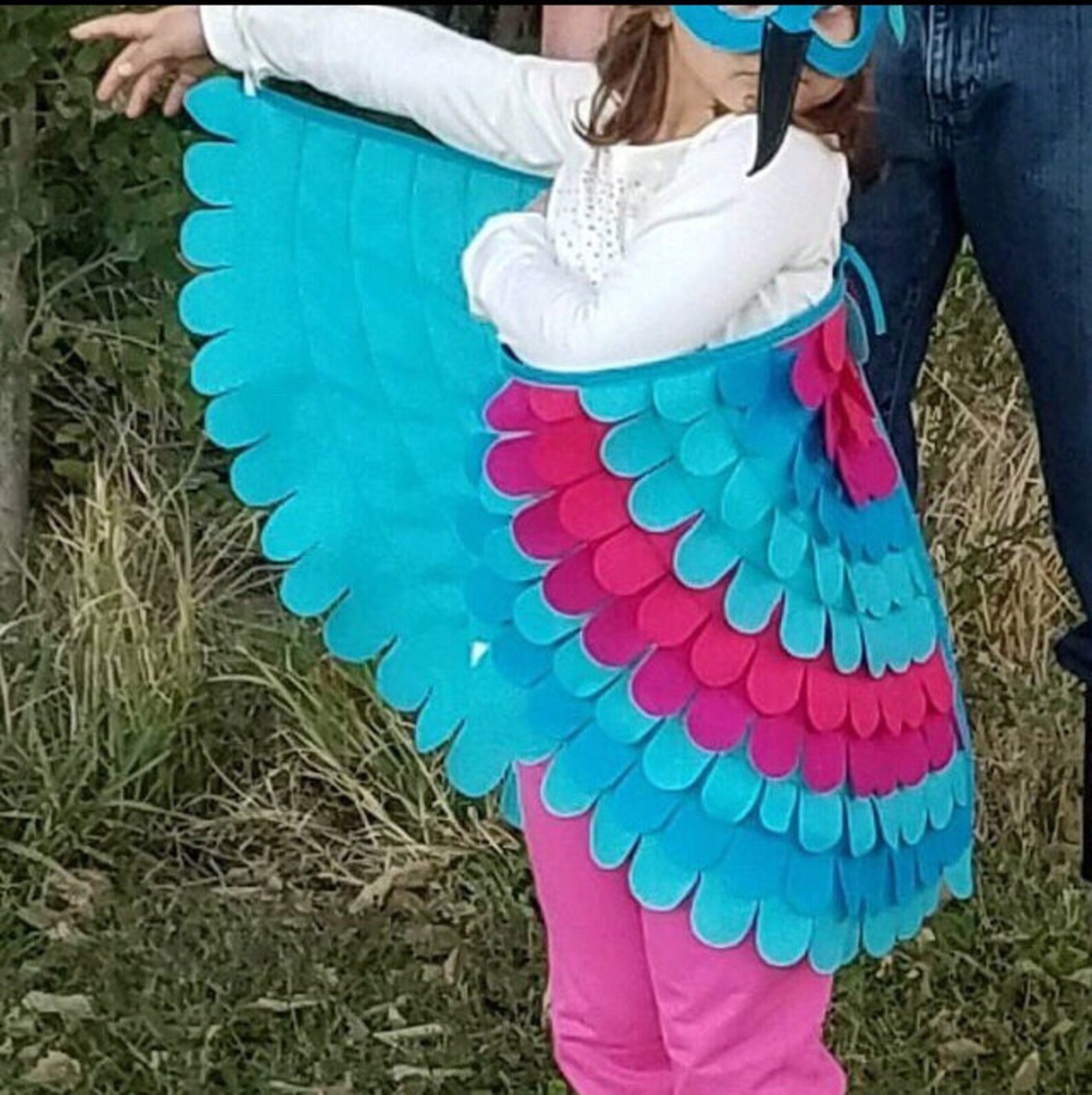 Hummingbird Costume // Pink and Turquoise // Soft Flappable Wings ...