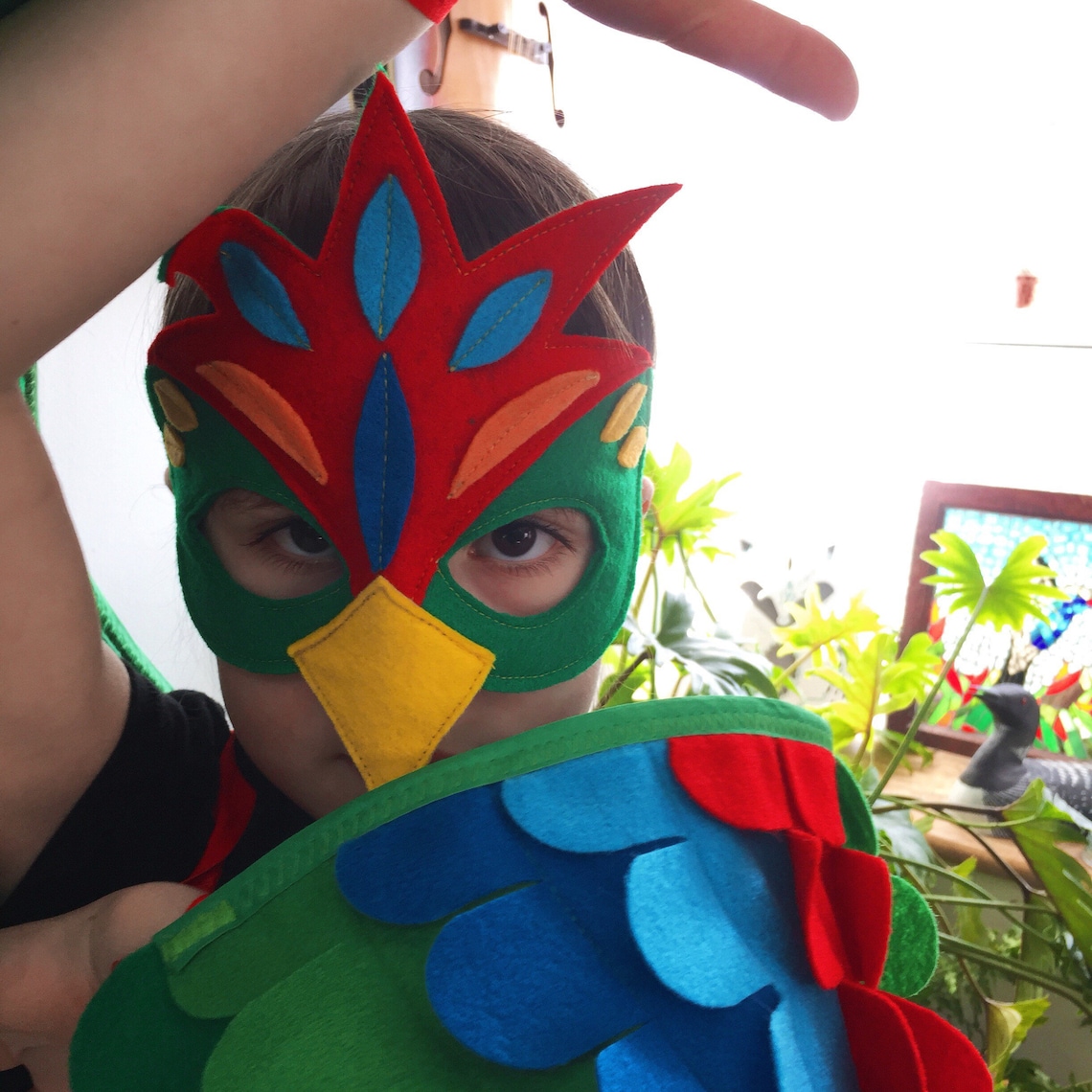 Colorful Parrot Costume // Parrot Costume Set // Parrot Mask | Etsy