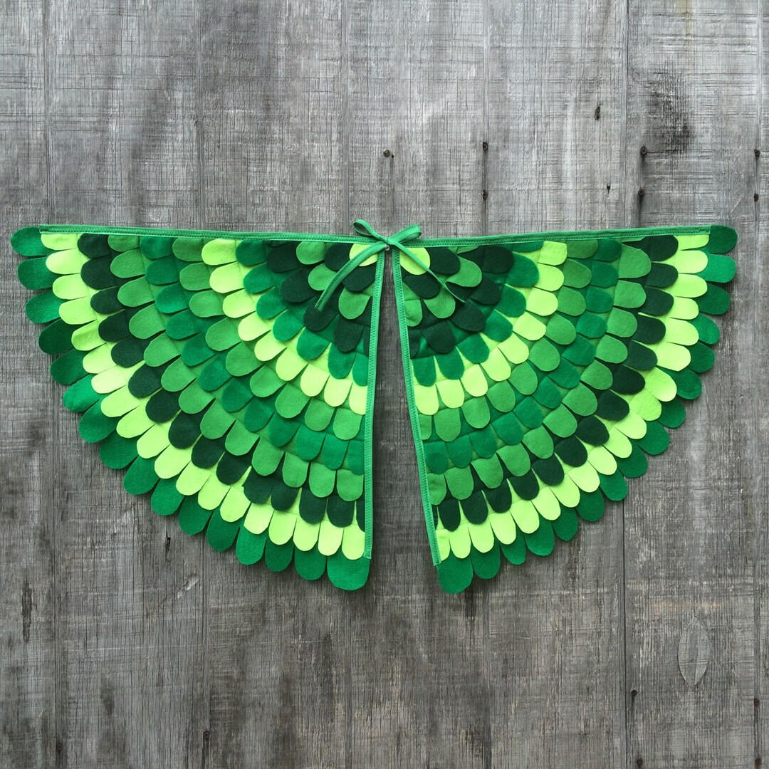 Green Costume Wings / Soft Flappable Wings / Create Your Own Flying ...