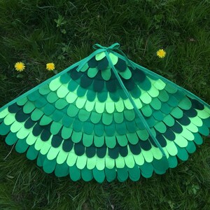 Green Costume Wings / Soft Flappable Wings / Create Your Own Flying ...