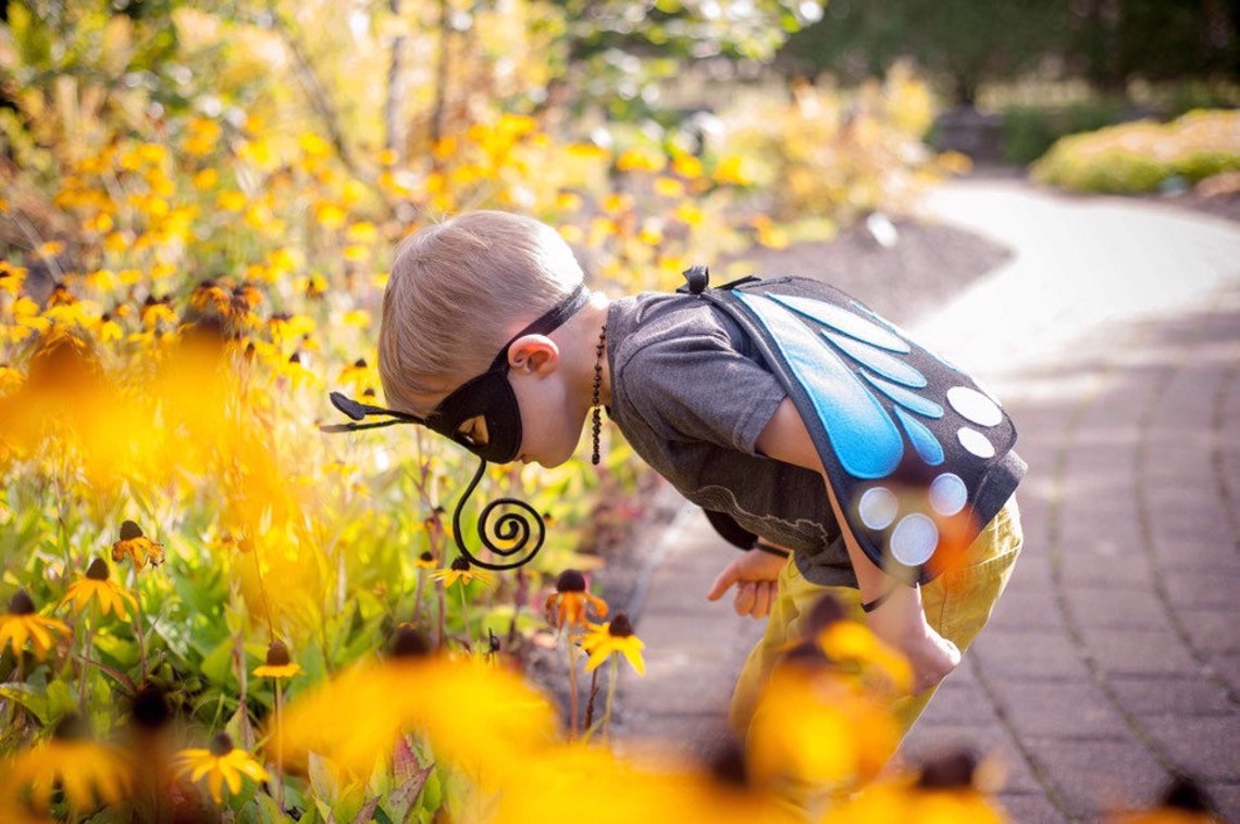 Monarch Costume Set Costume Wings and Mask Eco Friendly | Etsy