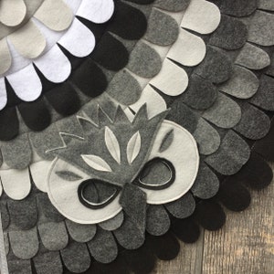 Mockingbird Costume Set / Wings and Mask / Gray Bird Costume / Kids ...