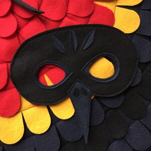 Red-winged Blackbird Costume / Red Wing Black Bird / Mask and Wings ...