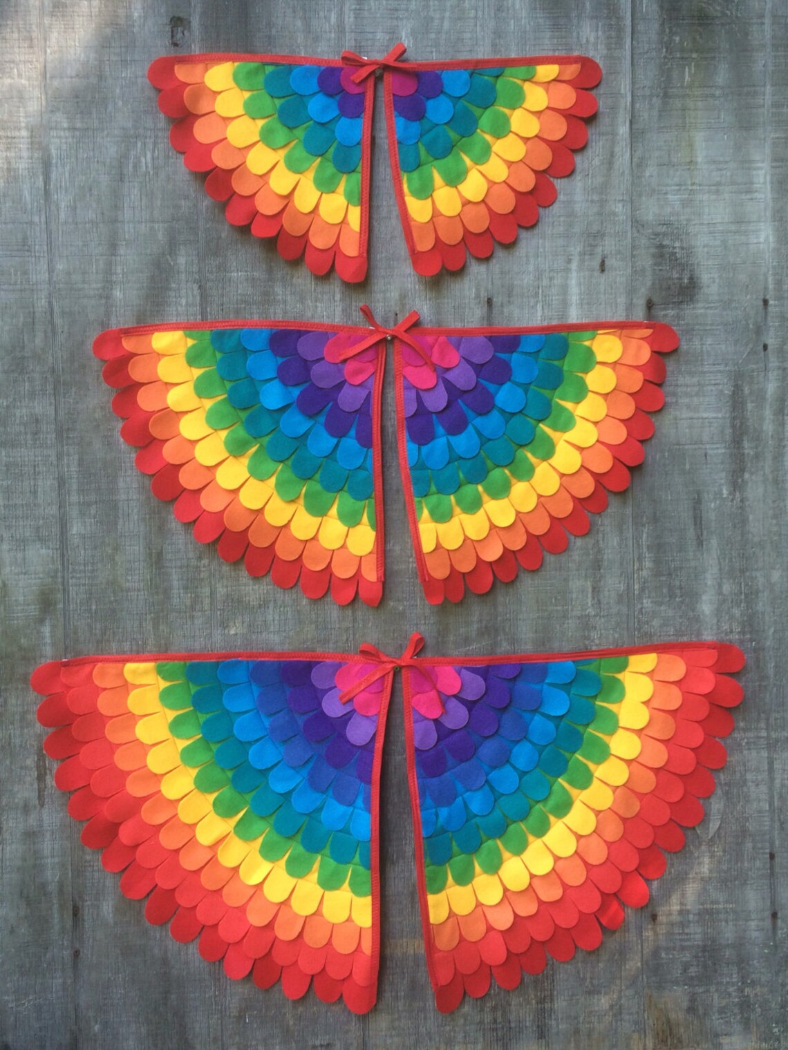 Red Rainbow Owl Costume Set / Owl Mask and Flappable Wings / Kids Owl ...