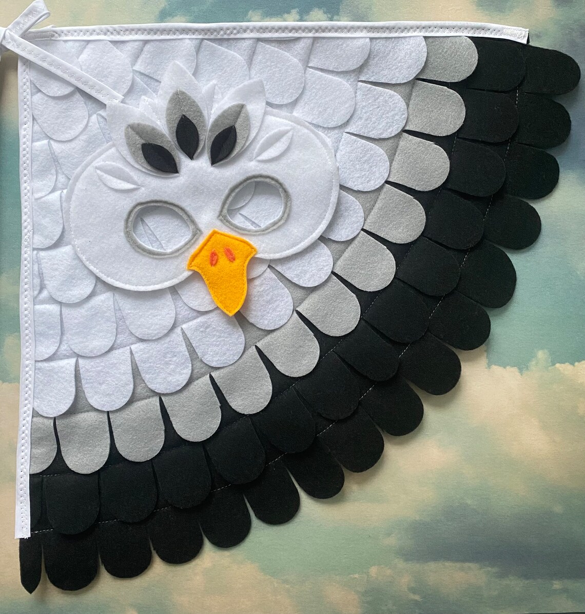 Seagull Costume / Wings and Mask or Crown/ Seagull Theater Costume ...